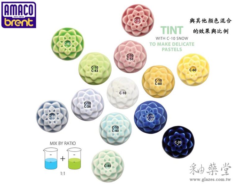 C-11 Mixing Clear-無鋅透明釉-AMACO彩瓷釉 - 釉藥堂